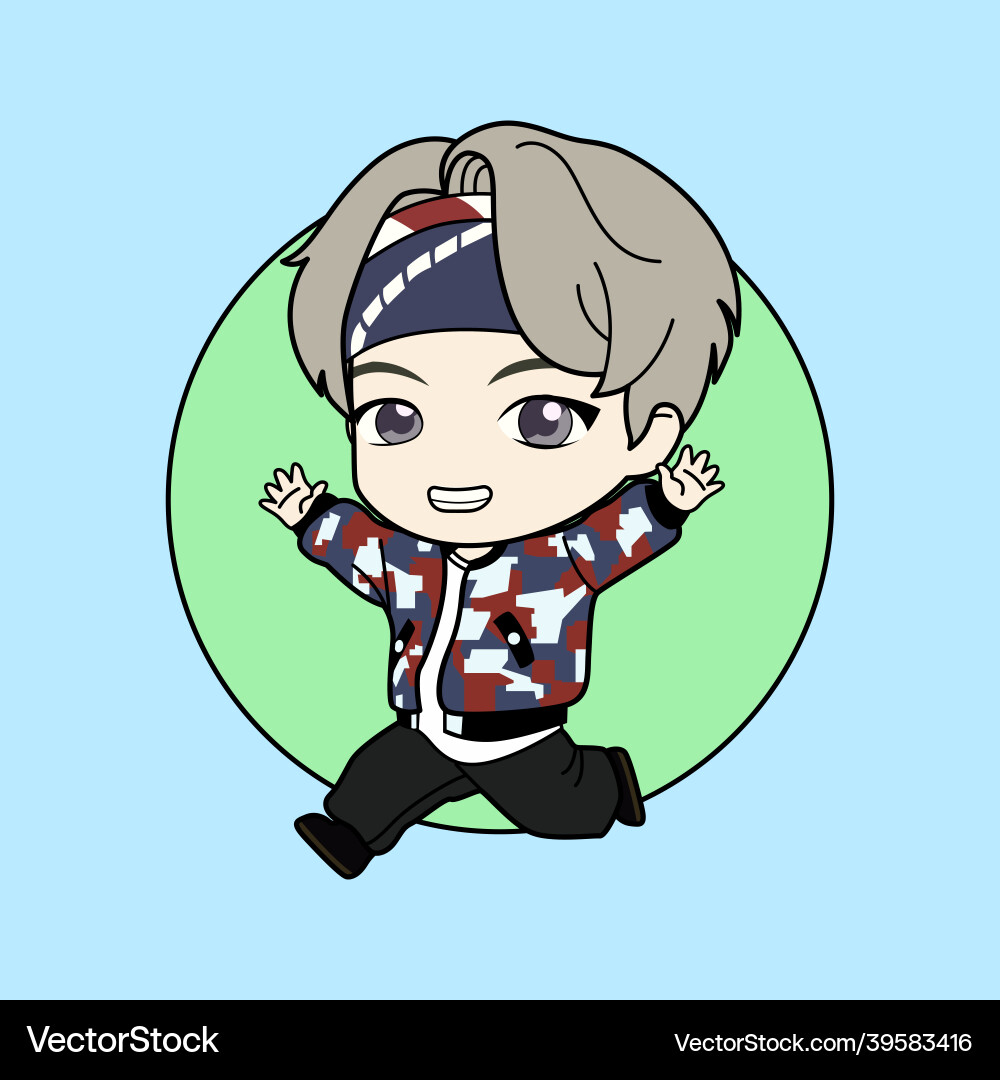 Kpop boy 5 Royalty Free Vector Image - VectorStock