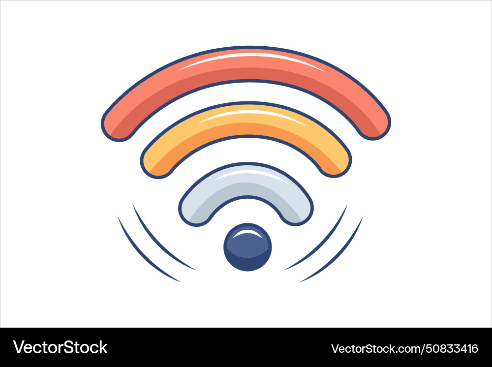 Network social media sticker design Royalty Free Vector