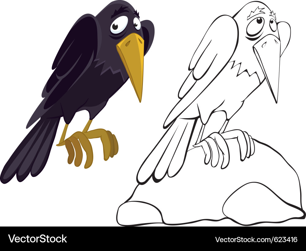 Raven Royalty Free Vector Image - VectorStock