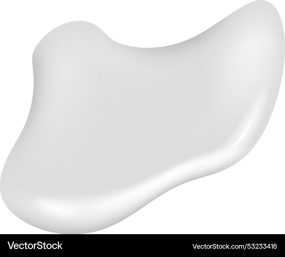 Skin lotion drop cosmetic sample white smear Vector Image
