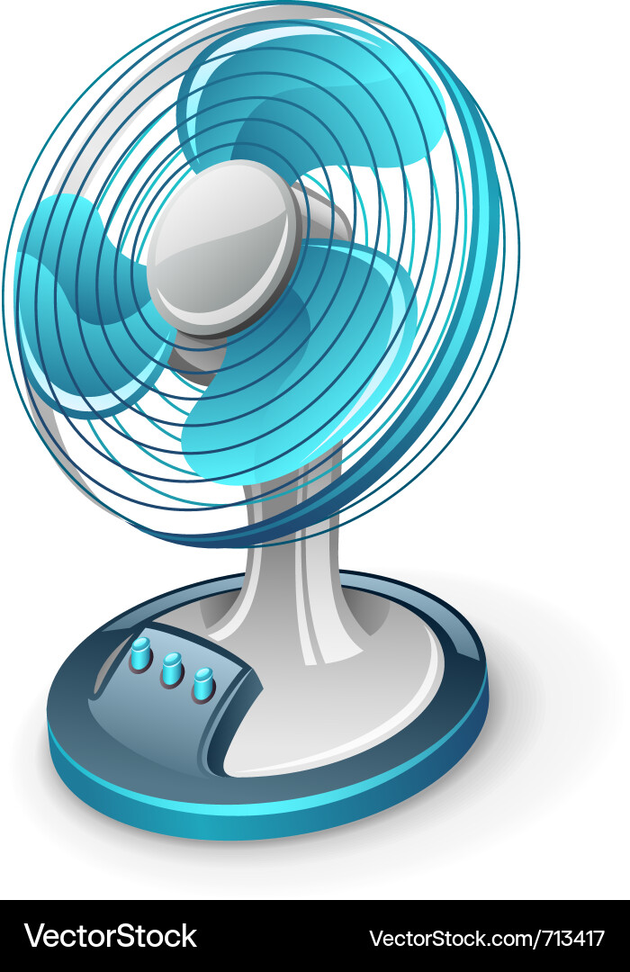 Electric fan Royalty Free Vector Image - VectorStock