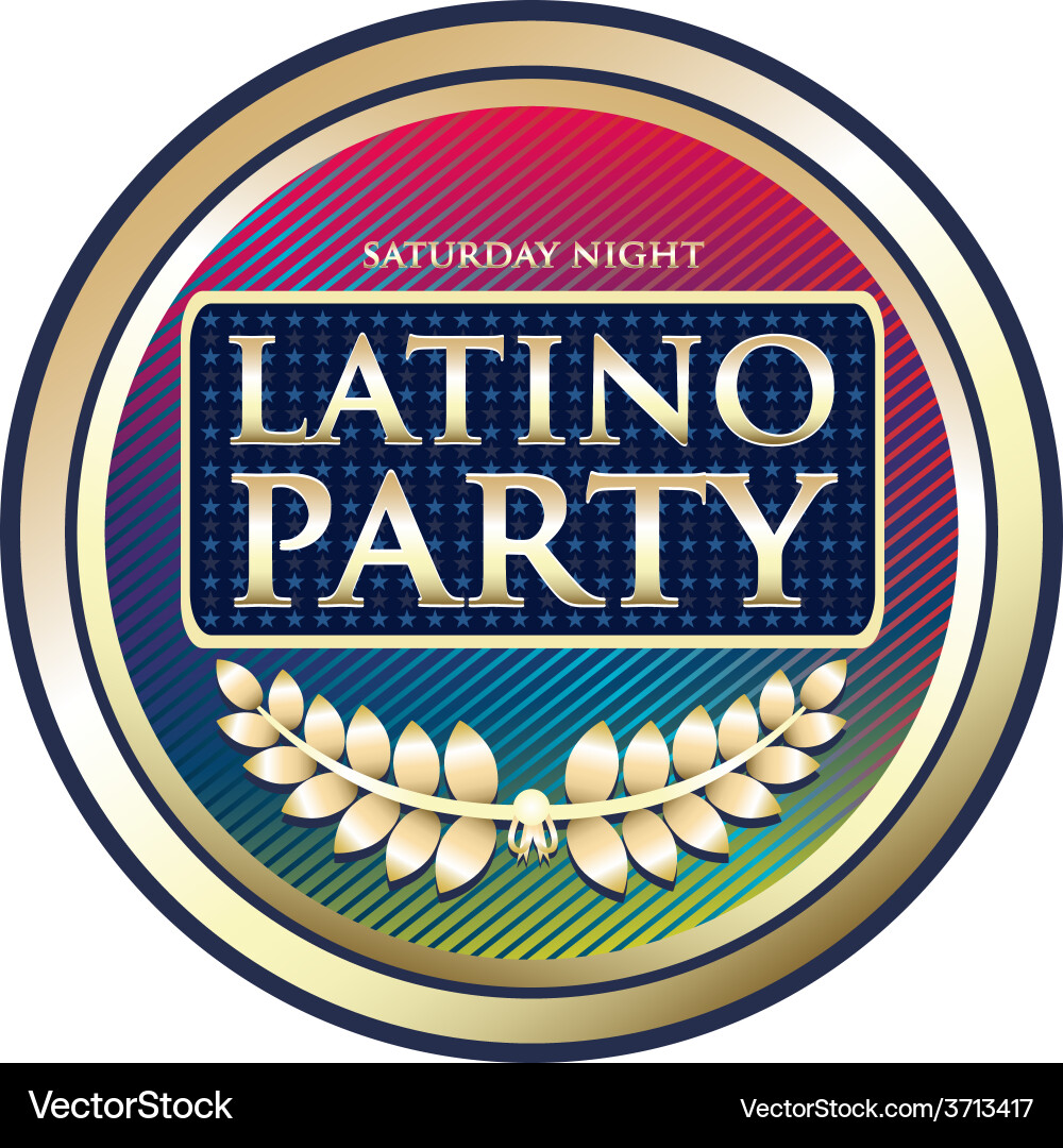 Latino party Royalty Free Vector Image - VectorStock