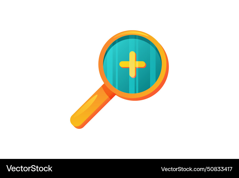 Zoom interface flat sticker design Royalty Free Vector Image