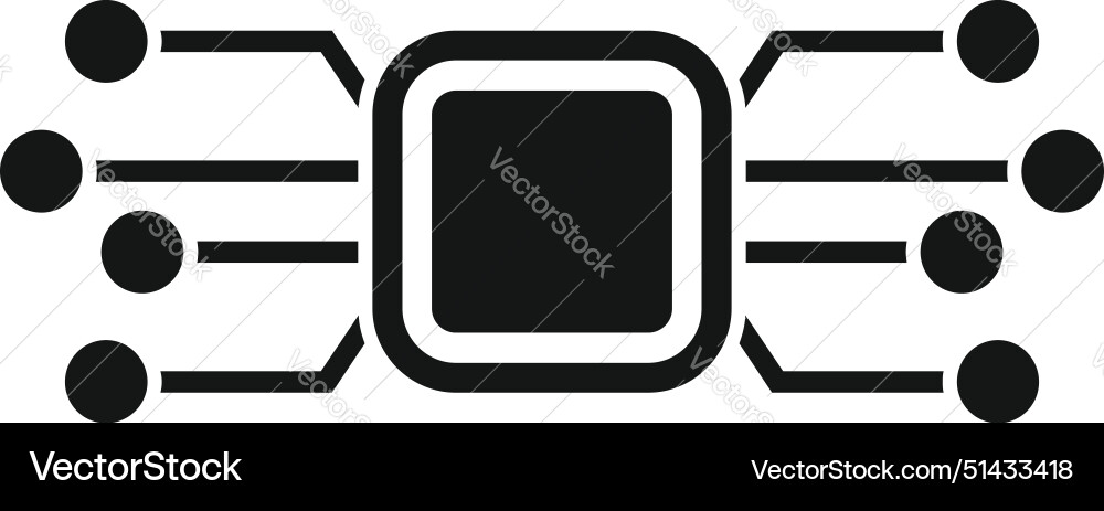 Abstract digital bridge logo design Royalty Free Vector