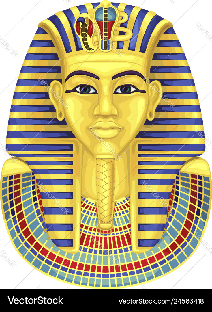 Egyptian Pharaoh Mask Royalty Free Vector Image