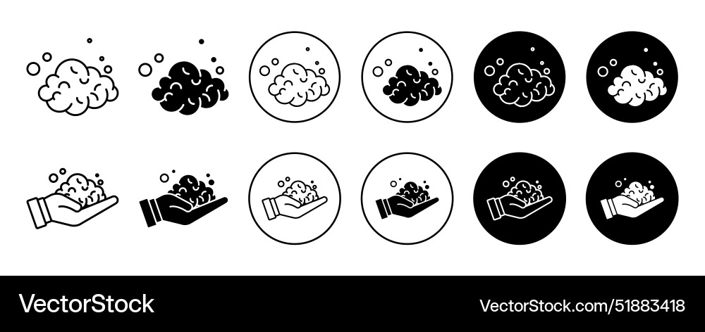 Foam icon Royalty Free Vector Image - VectorStock