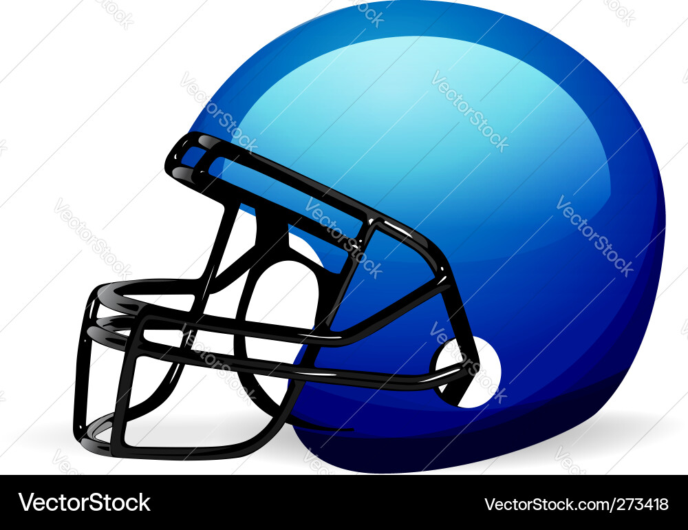 Football helmet Royalty Free Vector Image - VectorStock