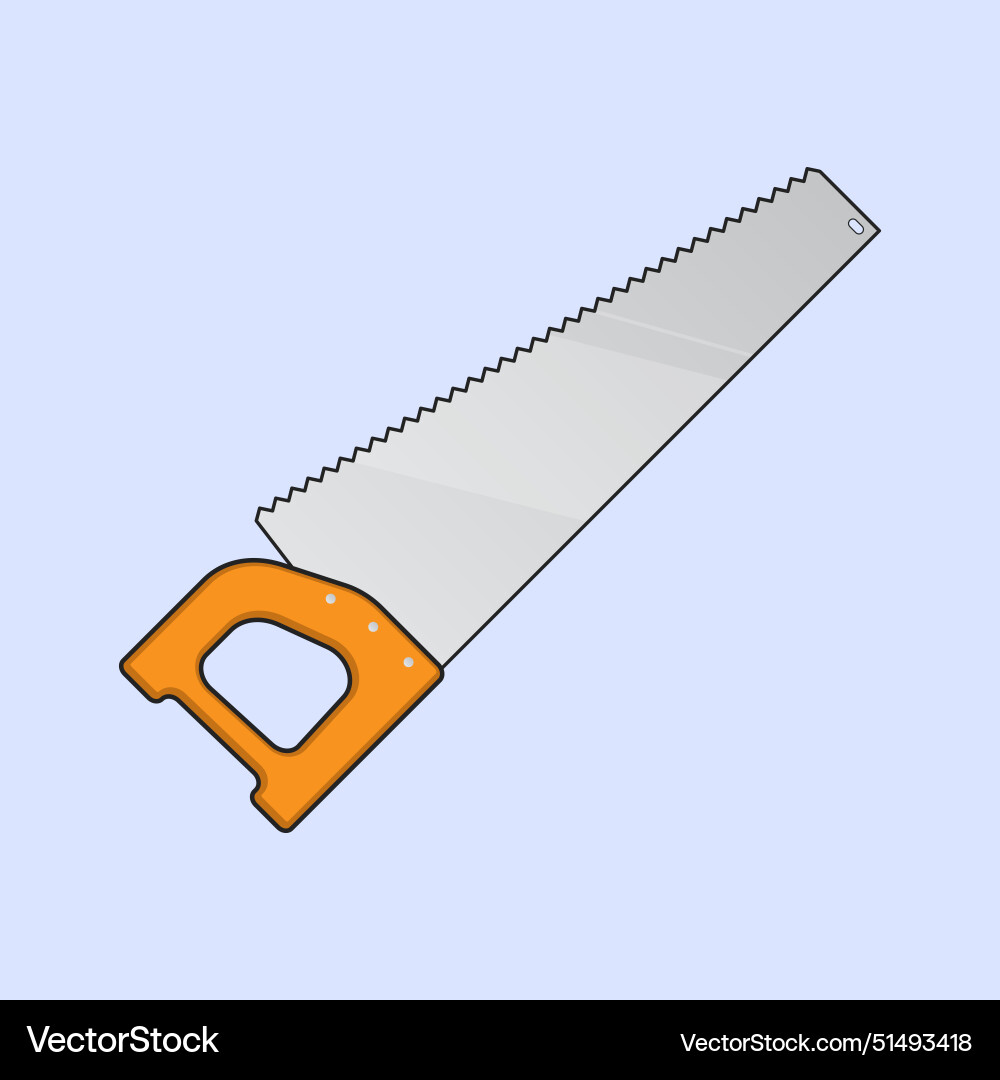Saw tool icon industrial Royalty Free Vector Image