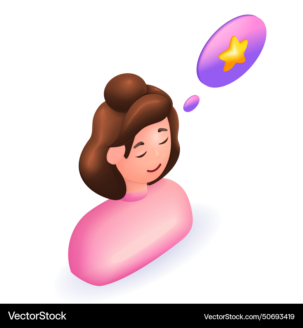 3d isometric people character Royalty Free Vector Image