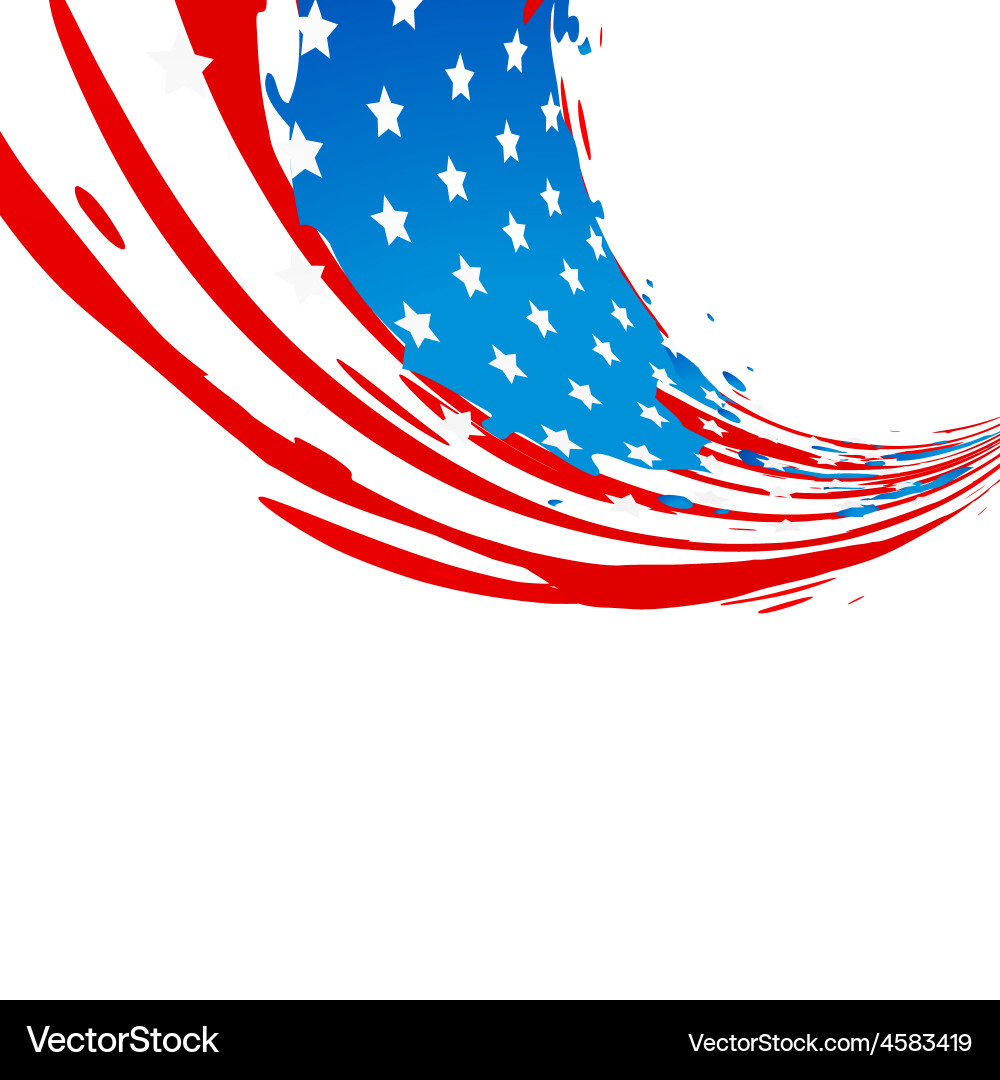 American Flag Stripes Royalty Free Vector Image