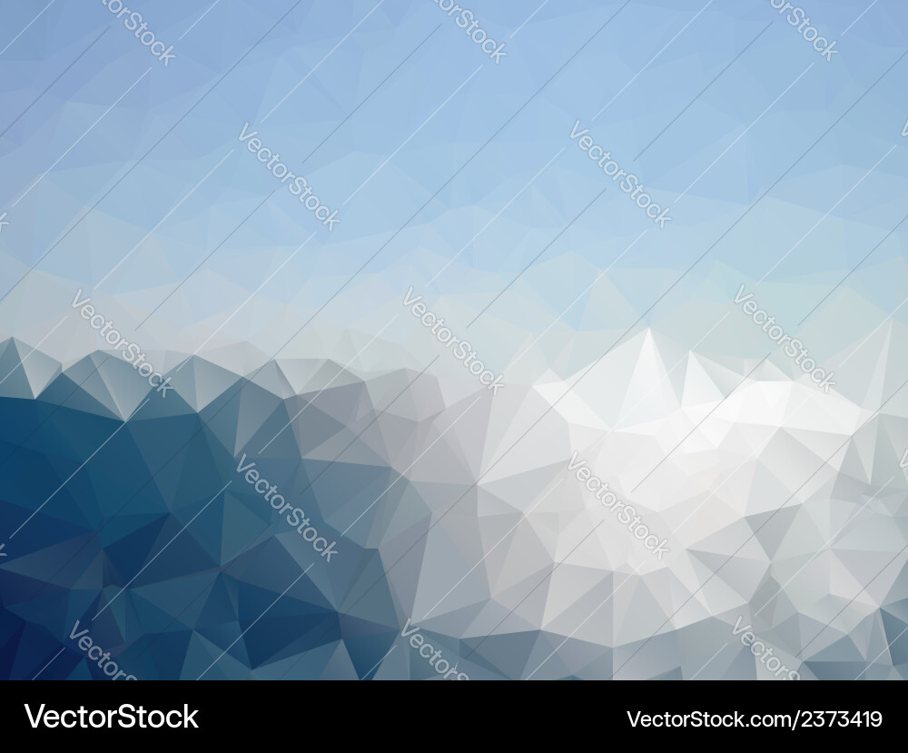 Geometric Ocean Mosaic Royalty Free Vector Image