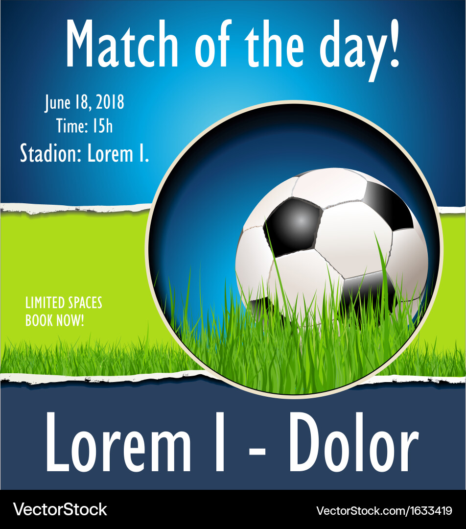 Soccer background Royalty Free Vector Image - VectorStock