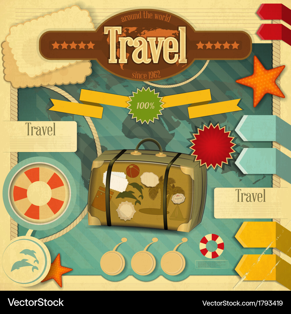 Vacation card Royalty Free Vector Image - VectorStock