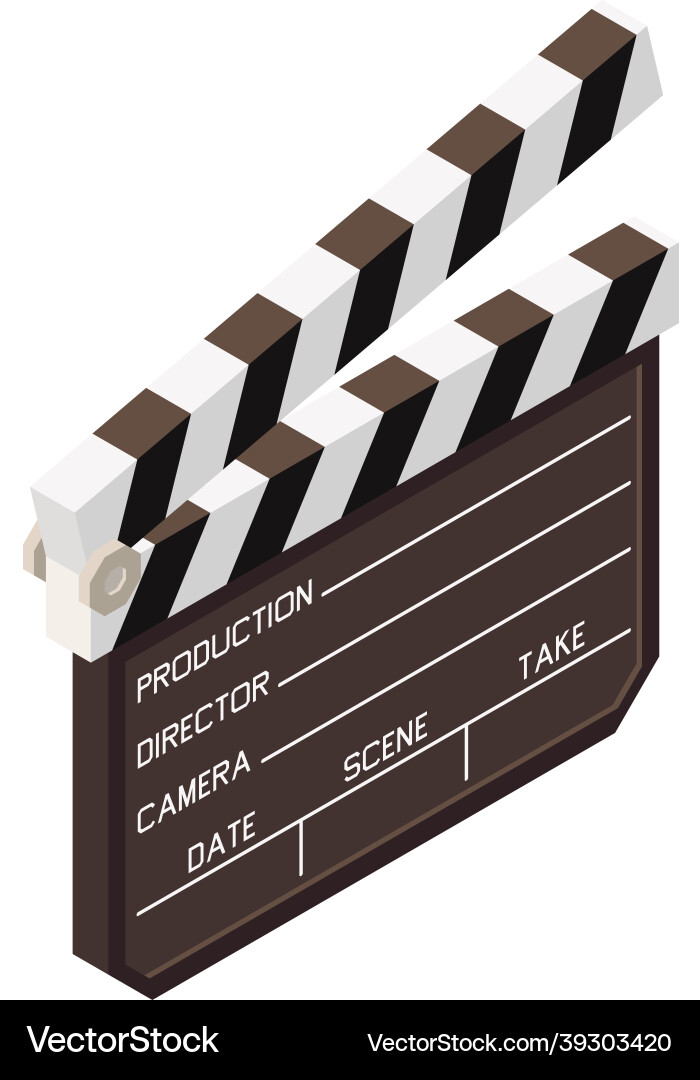 Clapper board icon Royalty Free Vector Image - VectorStock