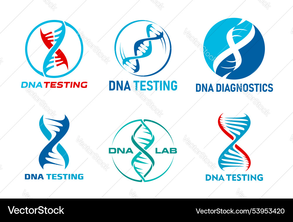 Dna helix icons Wissenschaft Forschung Gen Evolution