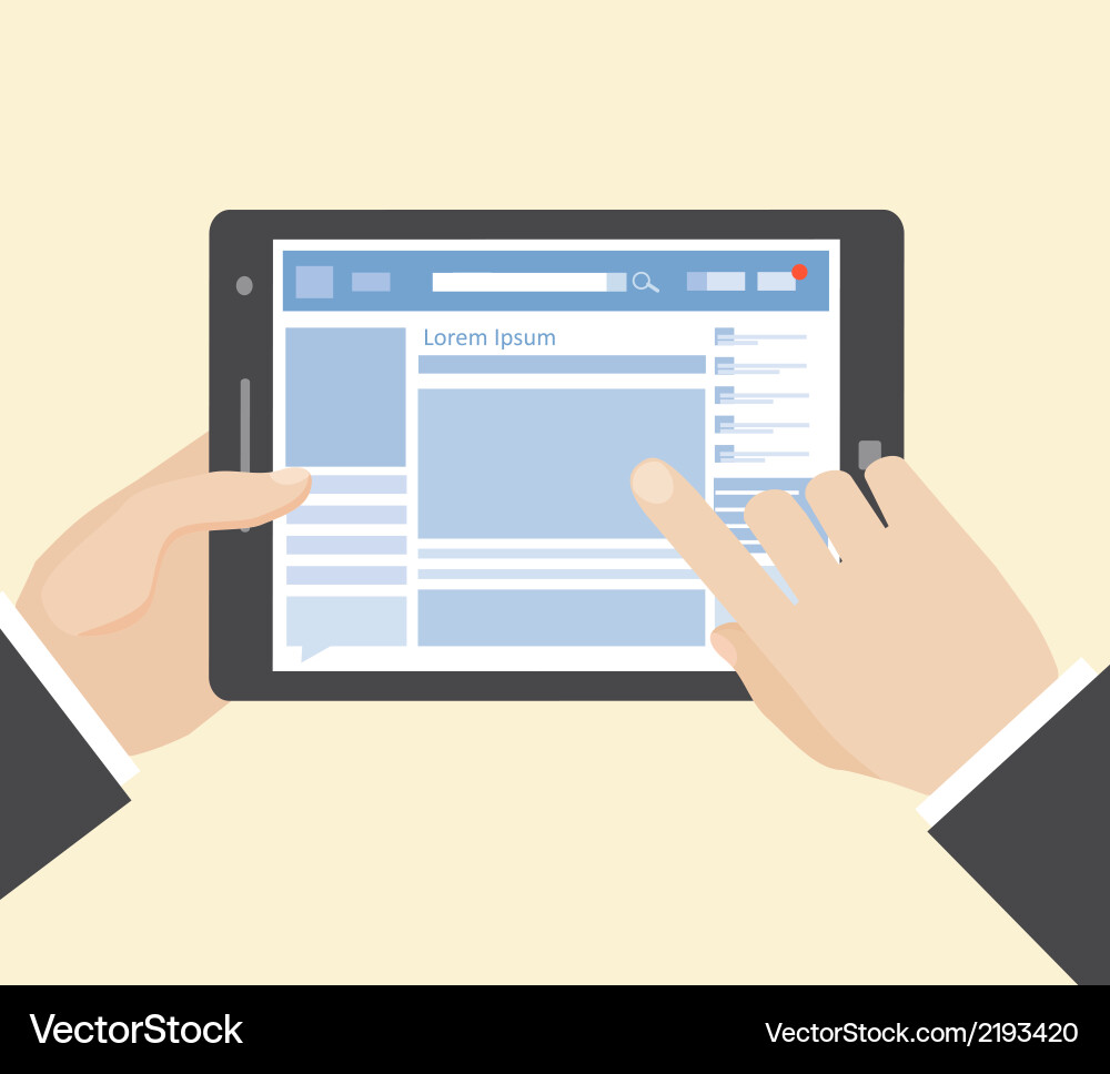 Holding Ipad Vector Images (over 200)