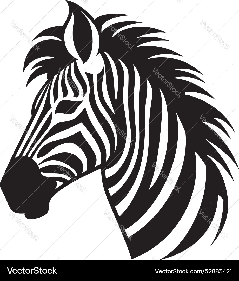 Graceful wilderness symbol prowling zebra mark Vector Image