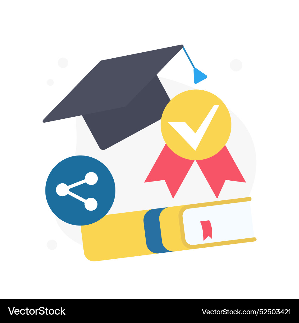 Graduation and academic education symbols Vector Image