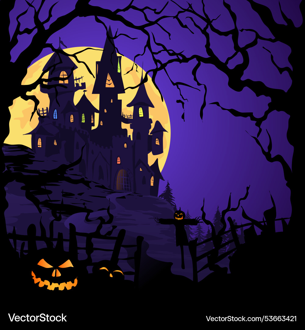 Image gradient halloween background Royalty Free Vector