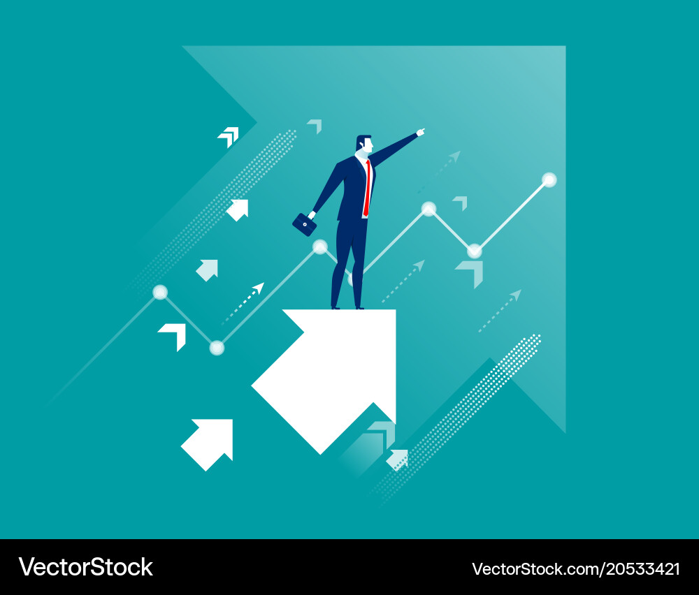Leadership of business Royalty Free Vector Image