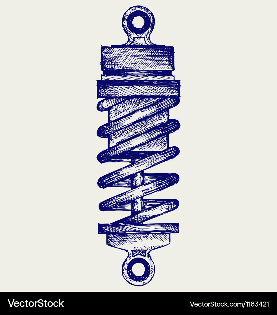 Shock absorbers Royalty Free Vector Image - VectorStock