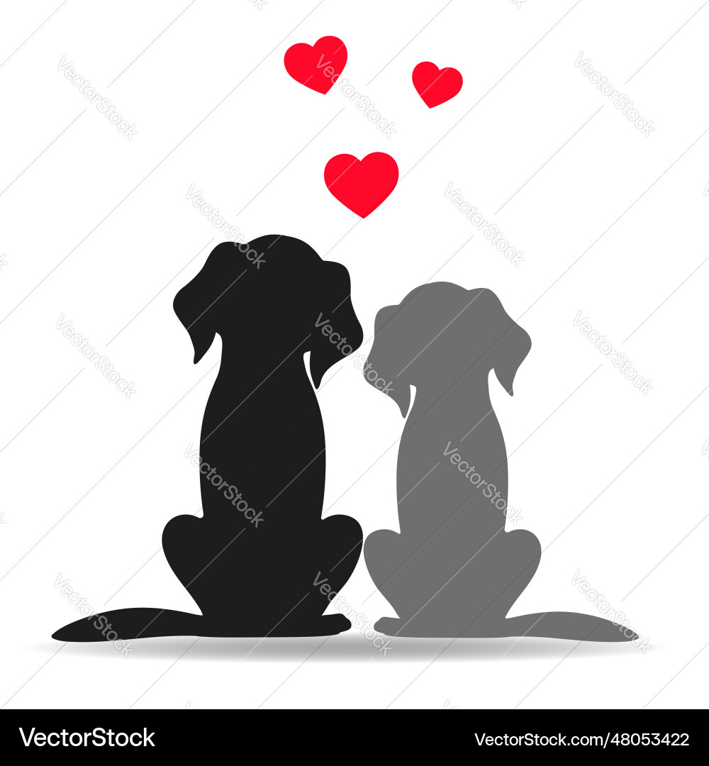 Animal love Royalty Free Vector Image - VectorStock