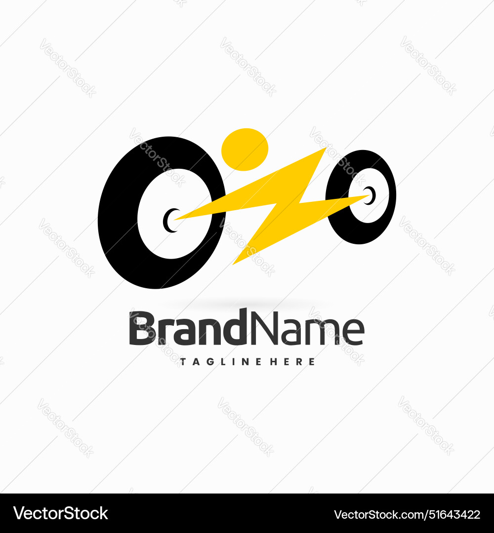 Electric bike logo Royalty Free Vector Image - VectorStock