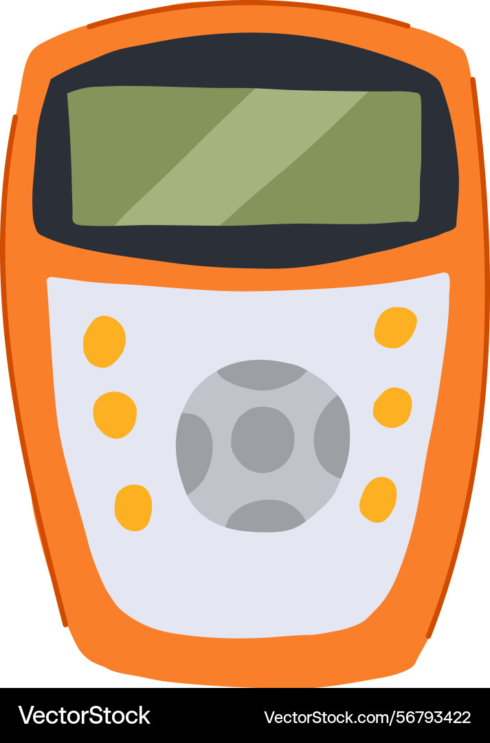 Flute electronic translator cartoon Royalty Free Vector