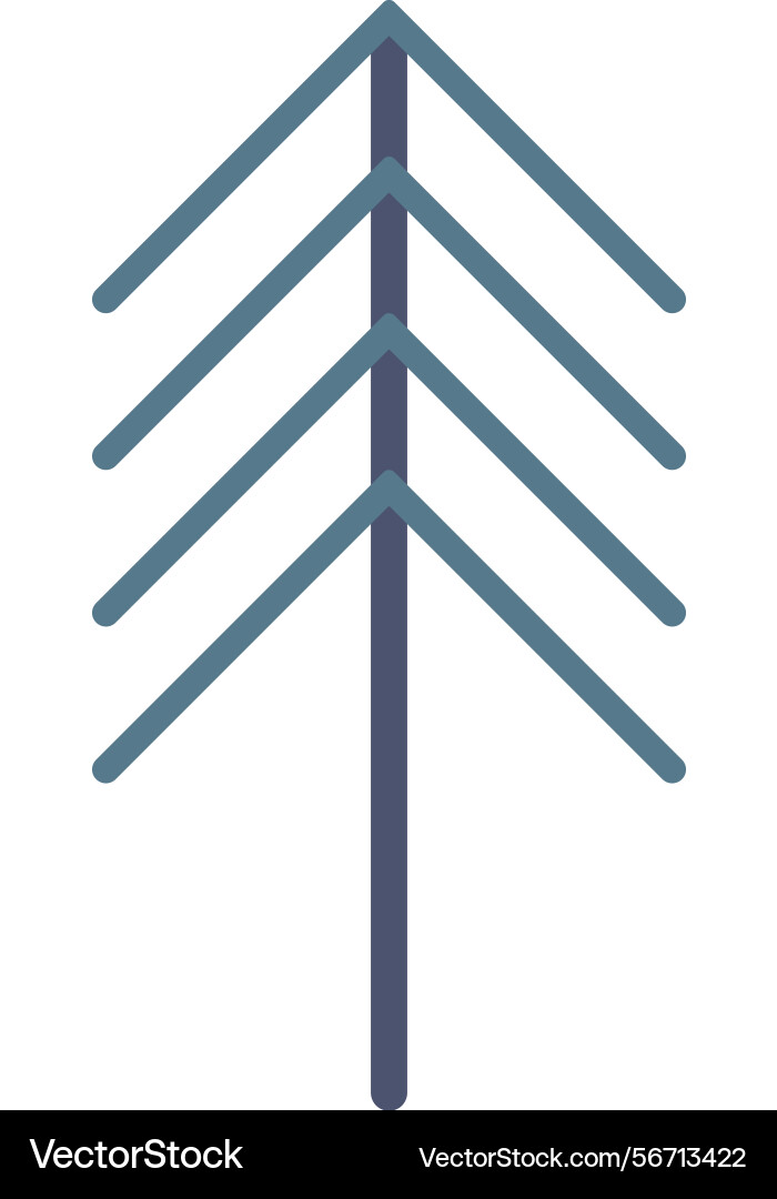 Geometric pine tree Royalty Free Vector Image - VectorStock