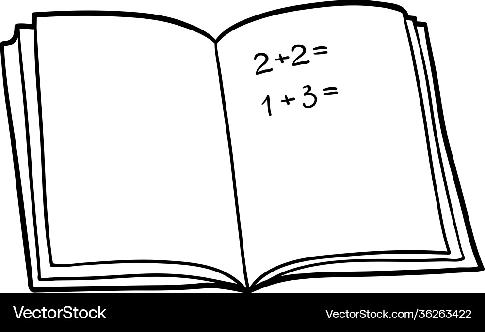 Math workbook Vector Images & Graphics for Commercial Use | VectorStock