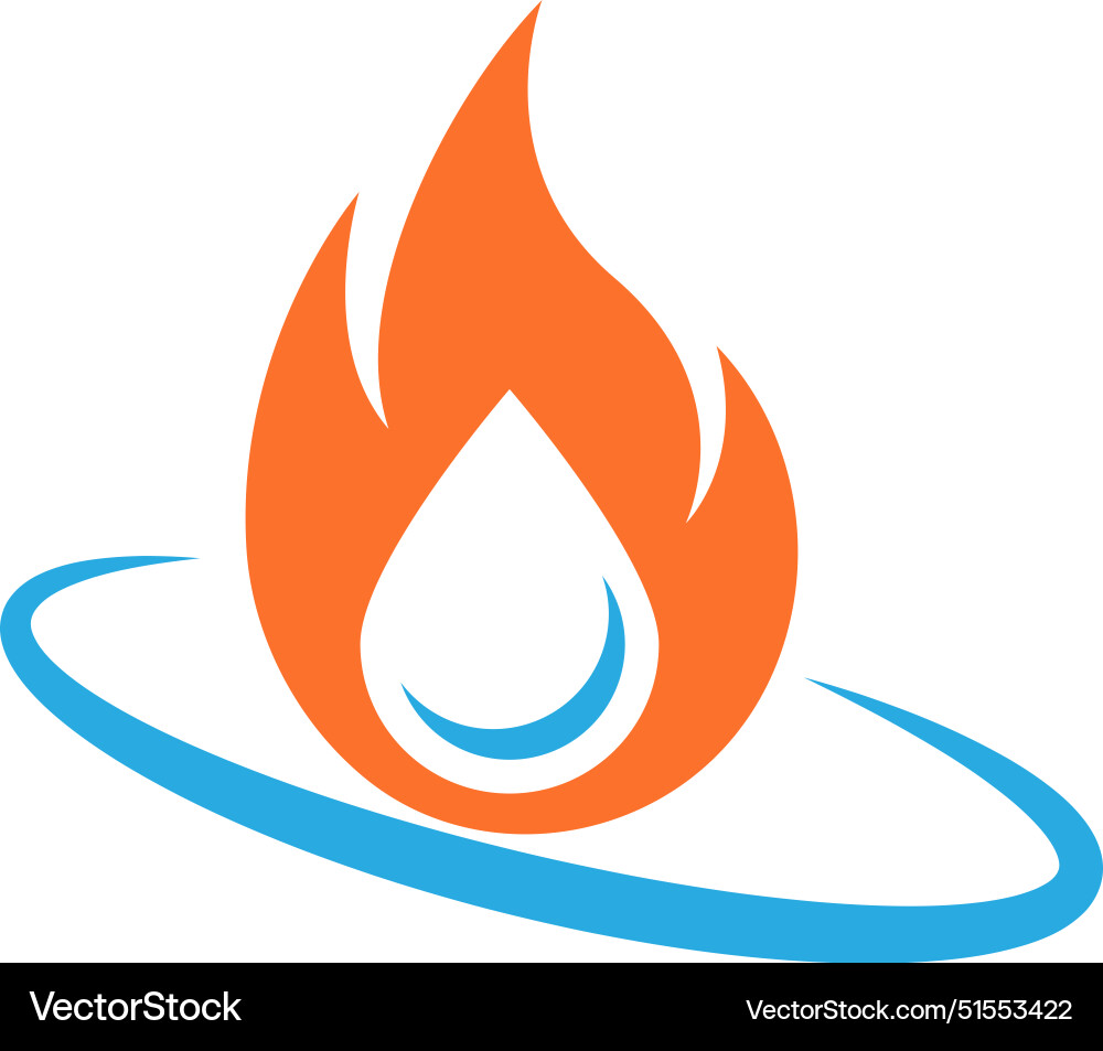 Natural energy icon logo design Royalty Free Vector Image