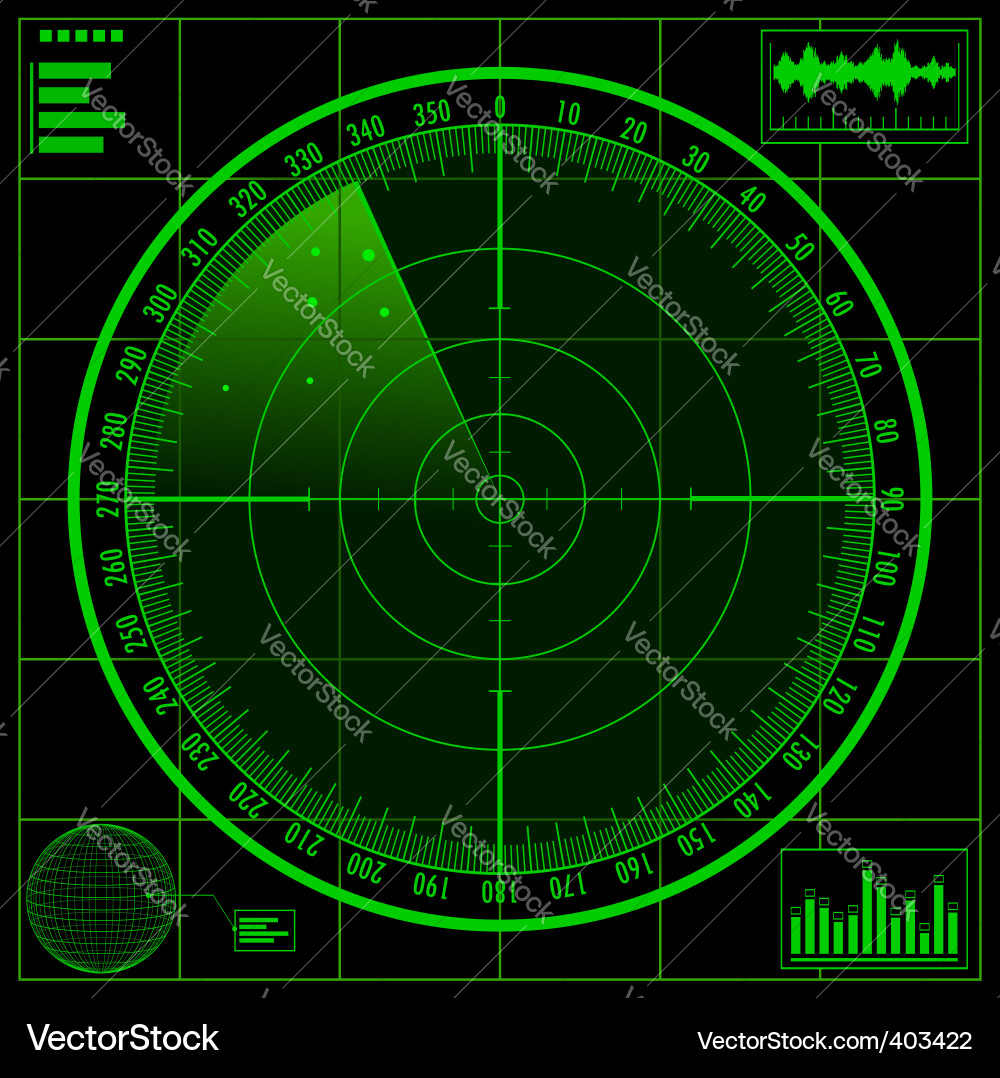 What Is A Radar Vector Radar Vector Art & Graphics | Freevector.com