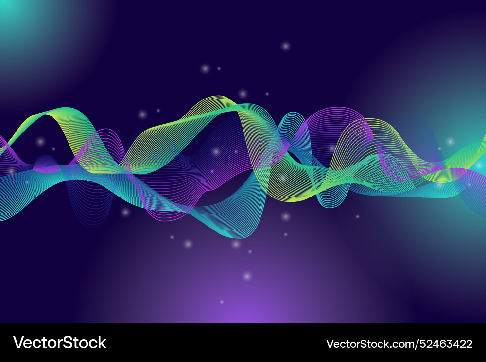 Wavy background concept Royalty Free Vector Image