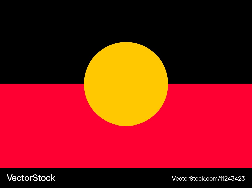 Australian Aboriginal Flag Royalty Free Vector Image