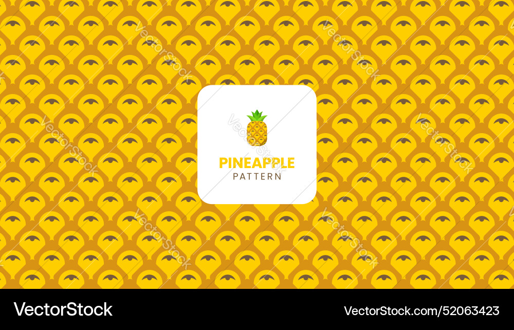 Fruit pattern abstract pineapple texture Vector Image
