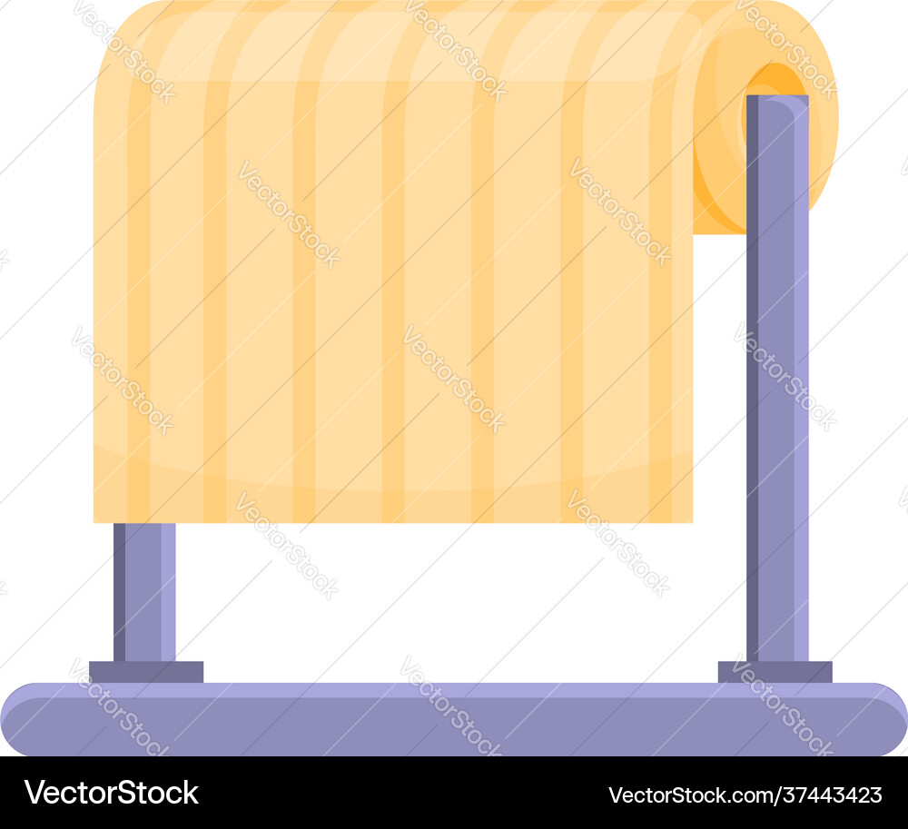 Gewindeproduktion Rolle Symbol Cartoon Stil Vektorbild