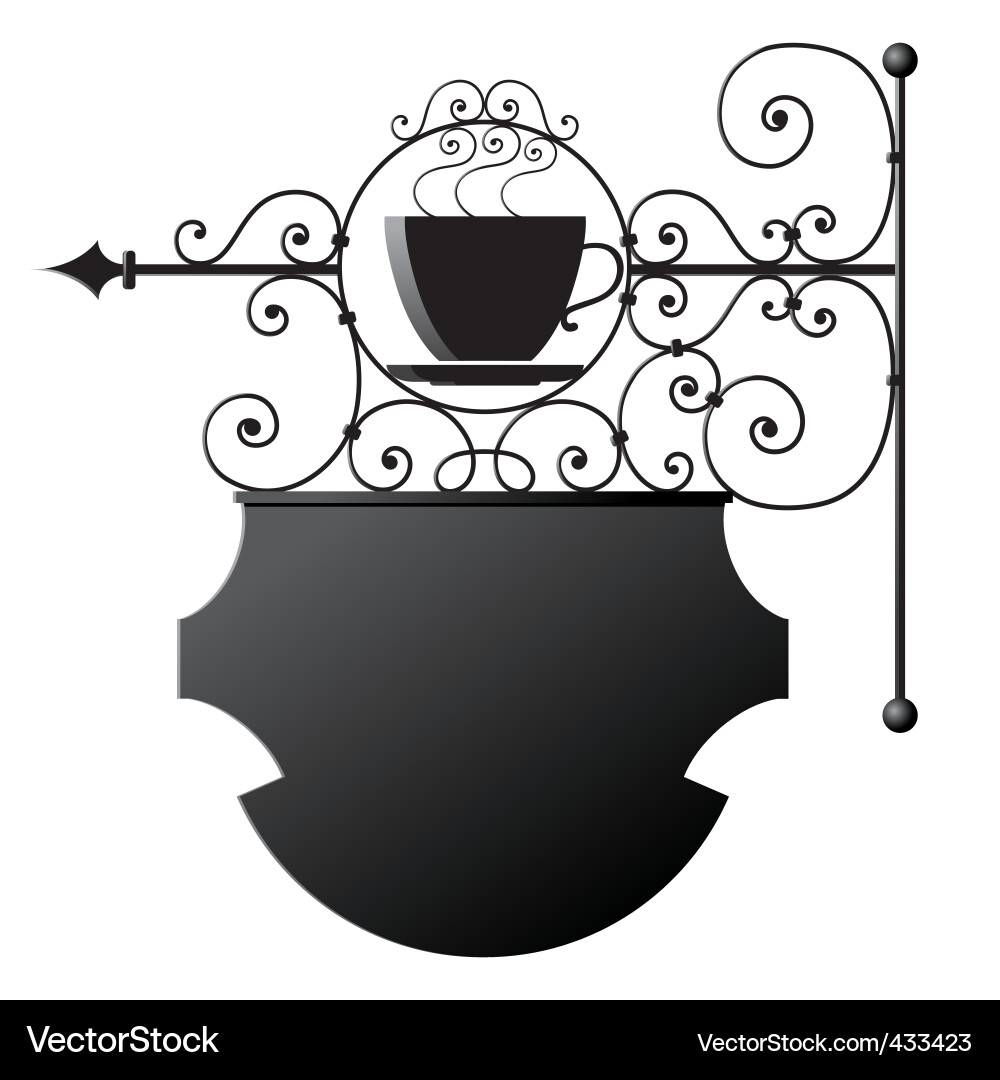 Restaurant signboard Royalty Free Vector Image