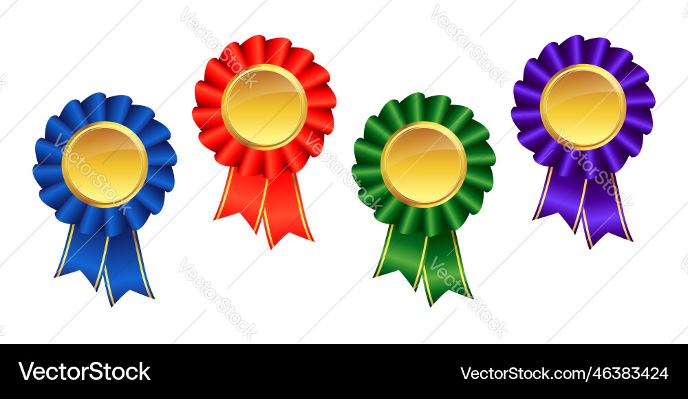 Award Ribbon Red Green Gold Vector Images (over 300)