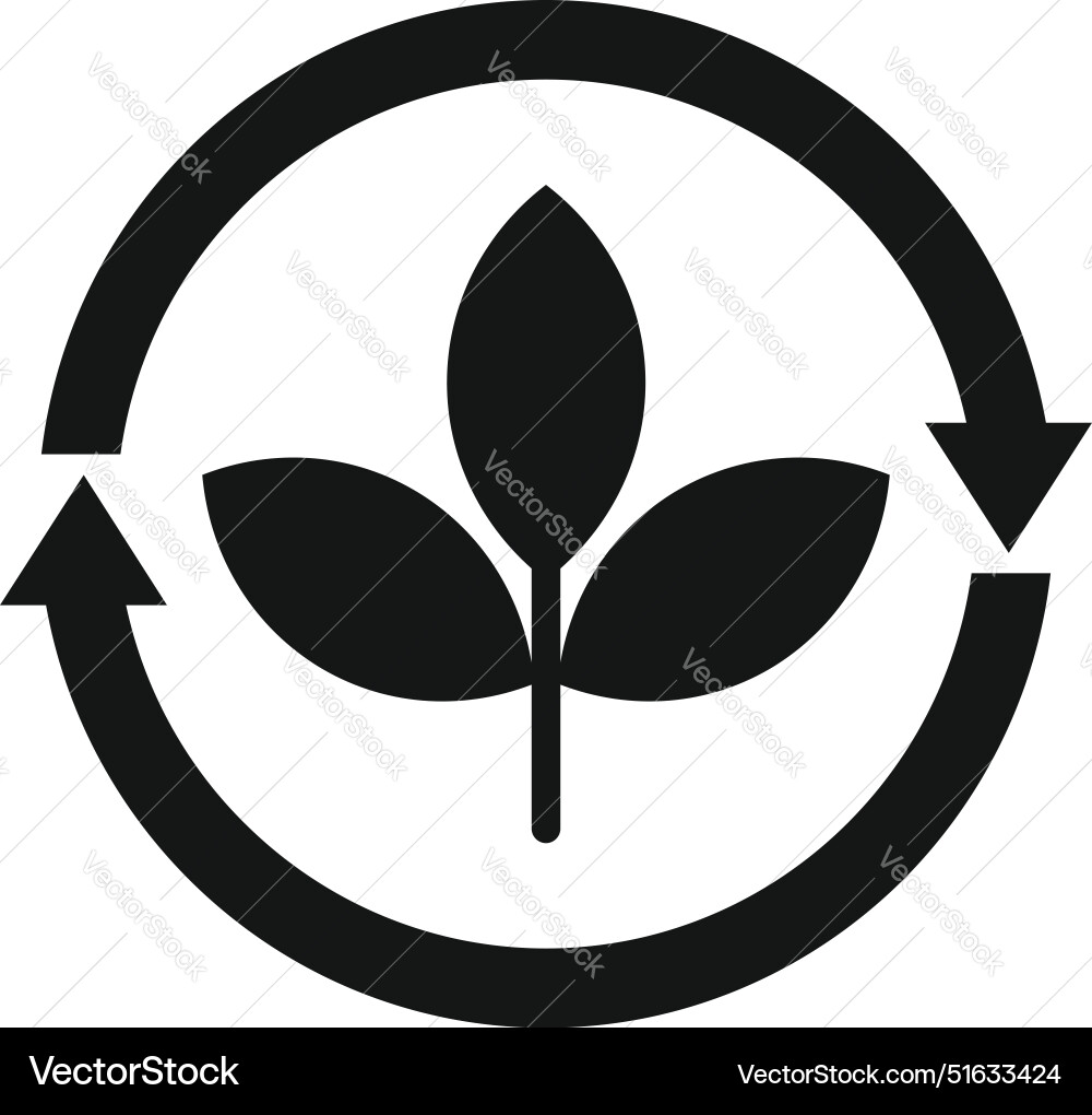 Circular economy showing sustainability with Vector Image