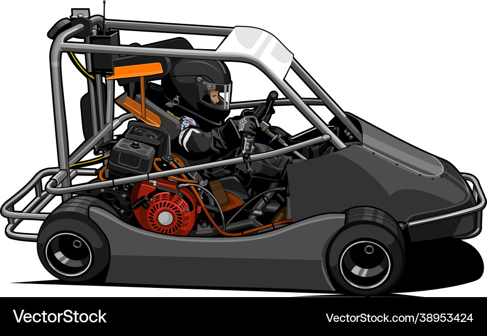 Go kart Royalty Free Vector Image - VectorStock