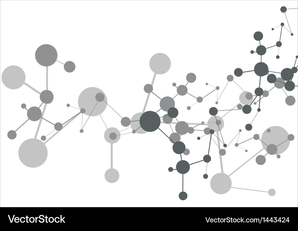 Molecule abstract Royalty Free Vector Image - VectorStock