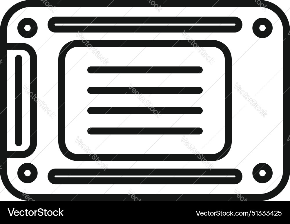 A black and white air vent Royalty Free Vector Image