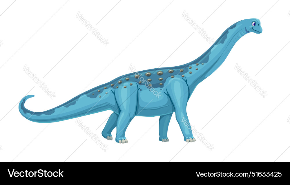 Paralititan Dinosaur Illustration Royalty Free Vector Image
