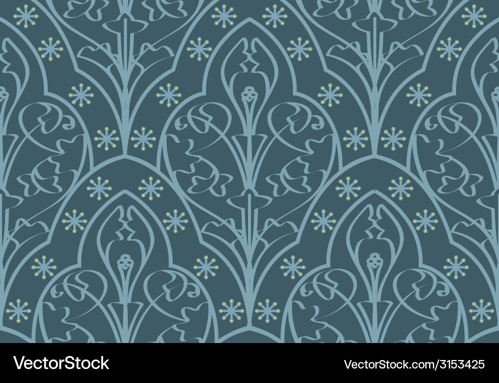 Seamless elven pattern Royalty Free Vector Image