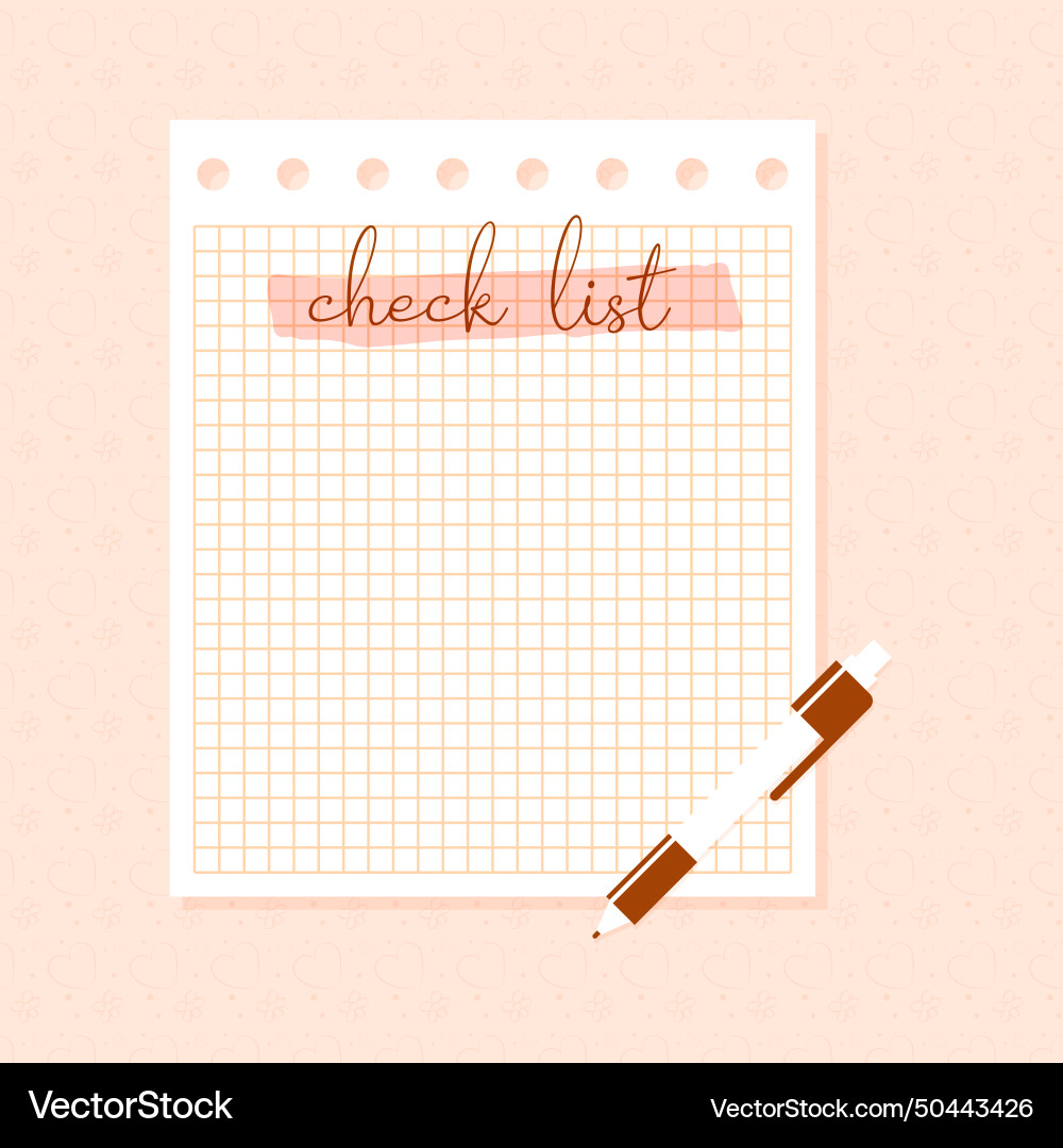 Collage scrap paper sheet of notebook sticky Vector Image
