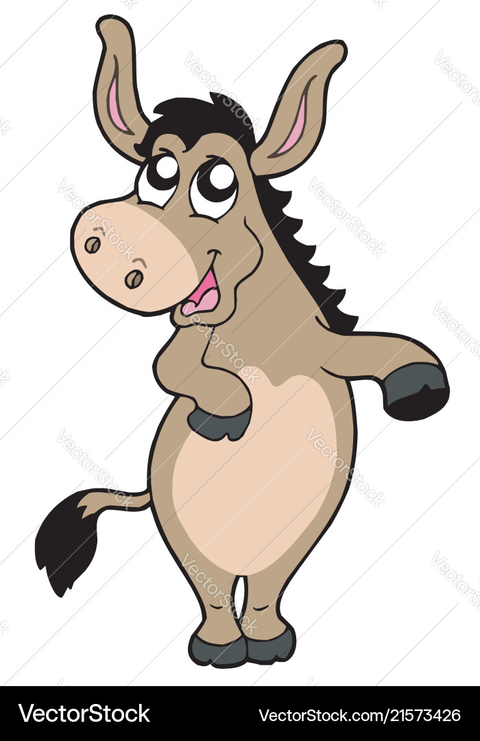 Funny donkey Royalty Free Vector Image - VectorStock