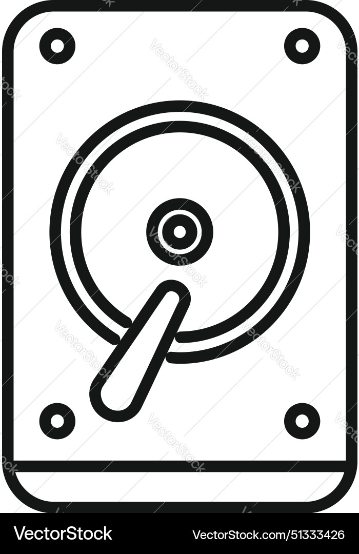 Hard drive icon Royalty Free Vector Image - VectorStock