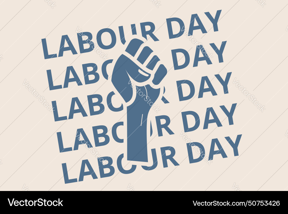 Labour day card international workers banner Vector Image