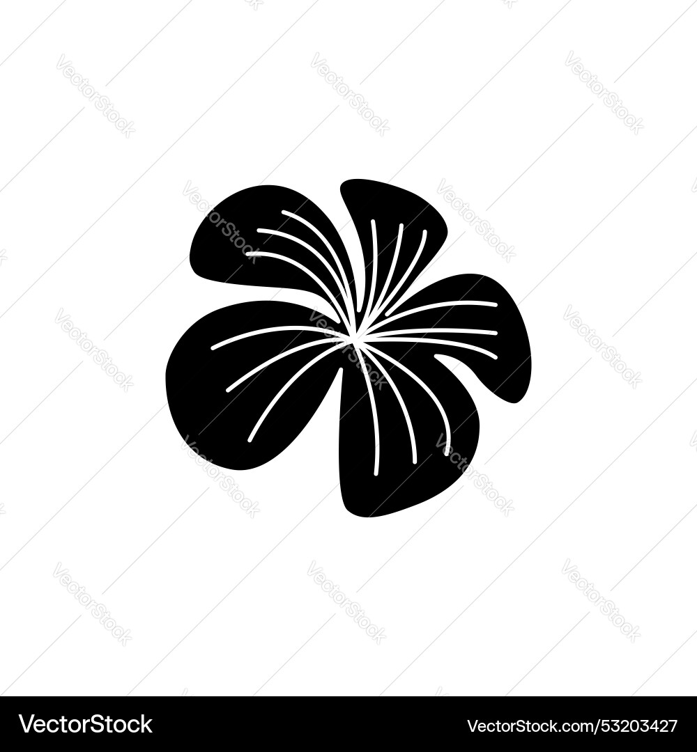 Araliya flower icon set plumeria Royalty Free Vector Image