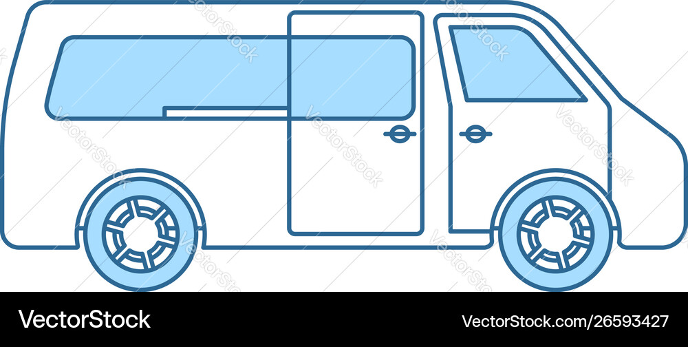 Commercial van icon Royalty Free Vector Image - VectorStock
